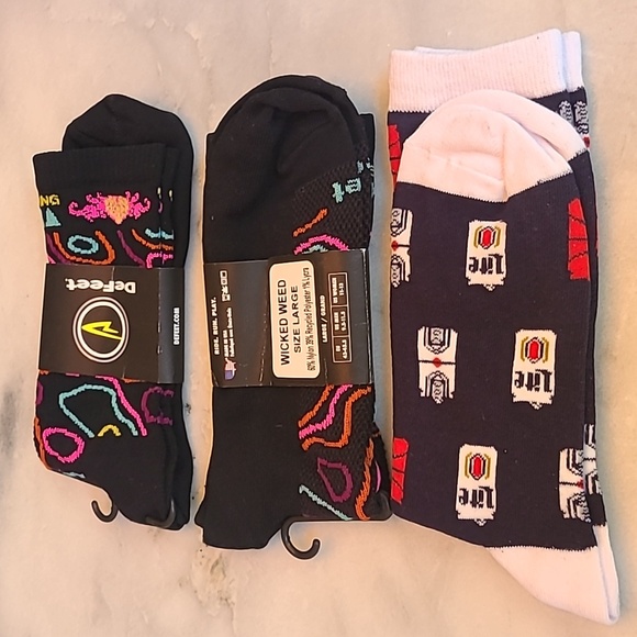 Underwear & Socks | Miller Lite Fun Socks 3 Pairs | Poshmark